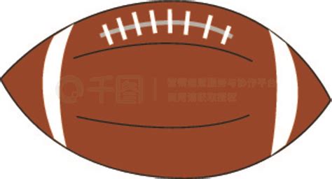 在游戏矢量彩绘或插图中被击打、投掷或踢球时用于踢足球的充气和拉长椭圆球的剪贴画，红白相间模板免费下载eps格式310像素编号