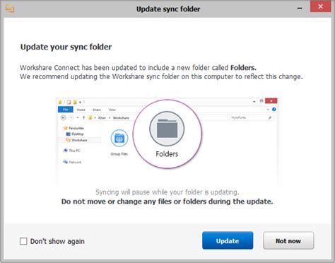 Knowledgebase Update Your Sync Folder
