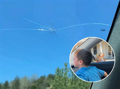 Silly Moment Goes Wrong When Windscreen Cracks
