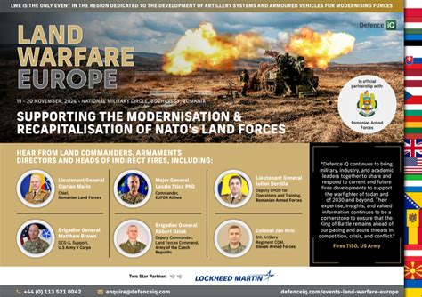 Land Warfare Europe Agenda Land Warfare