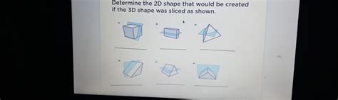 Solved Determine The 2d Shape That Would Be Created If The 3d Shape