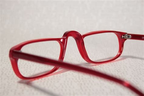 Vintage Early 1980s Luxottica Italian Dark Ruby Red Gem