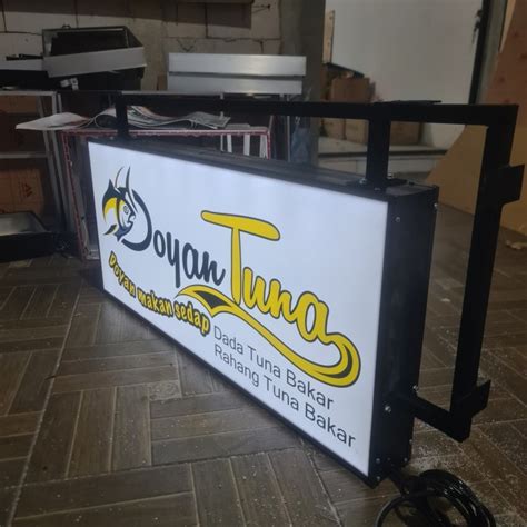 Jual Neon Box Indoor Outdoor 70cm X 120cm Premium Custom 2 Sisi