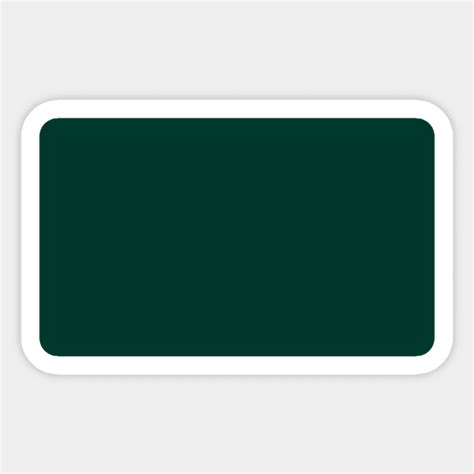 Dark Green Block Dark Green Block Colour Sticker Teepublic