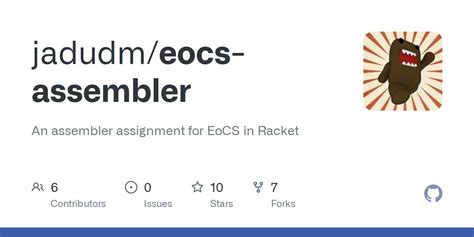 Github Jadudmeocs Assembler An Assembler Assignment For Eocs In Racket