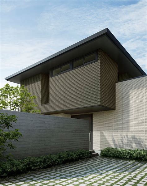 A Modern House Is Shown From The Outside