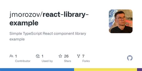 github jmorozov react library example simple typescript react
