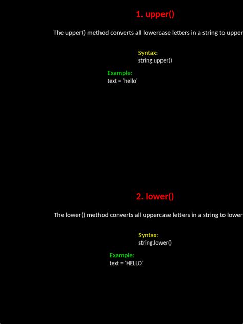 Python String Methods Pdf