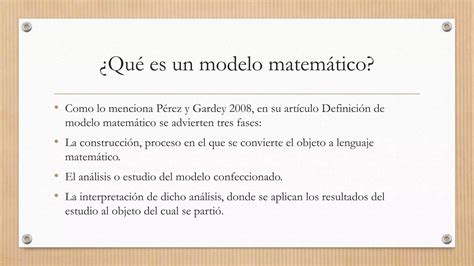 Modelo Matematico Ppt