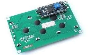 Display Lcd 2004 20x4 Caracteres Azul Serie I2c Arduino Cyberofice