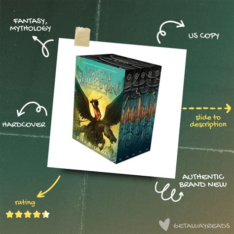 Percy Jackson And The Olympians Box Set With Poster By Rick Riordan