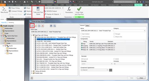 creating a custom fitting and standard in inventor tube and pipe