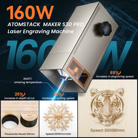 Atomstack X30 Pro S30 Pro 160w 6 Core Laser Engraving Cutting Machine
