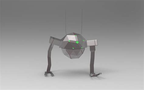 Round Robot 3d Model By Japanzanuda