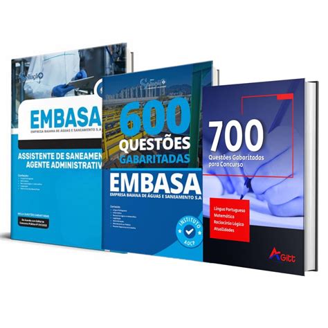 Combo embasa Apostila Agente Administrativo 1300 Questões Submarino