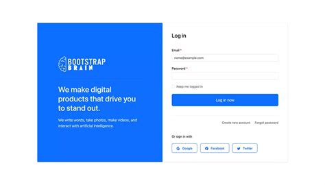 Bootstrap 5 Login Form With Social Login Buttons Bootstrapbrain