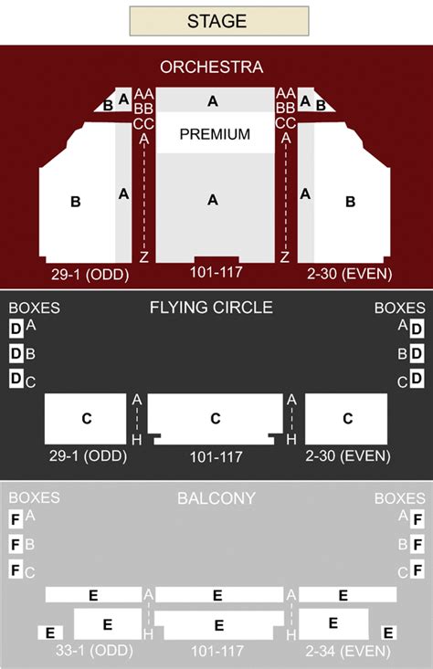 Lyric Theatre Broadway New York Ny Seating Chart And Stage New