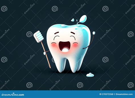 Cartoon Smiley Tand Die Goed Kan Werken In Een Pediatrische