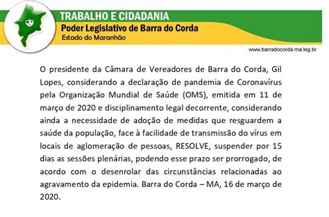 CoronavÍrus Gil Lopes Suspende Sessões Plenárias Da Câmara Municipal