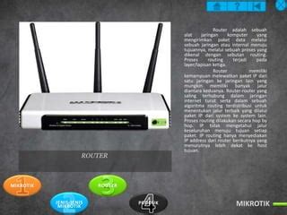 Router Mikrotik PPT