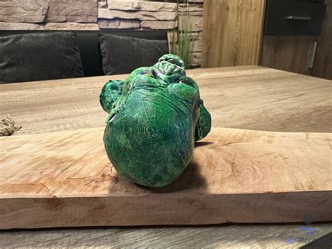 Zombie Mutant Bust 3d Printed 3d Printed Mutant Zombie Bust Etsy