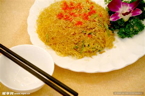 金丝线摄影图 传统美食 餐饮美食 摄影图库 昵图网