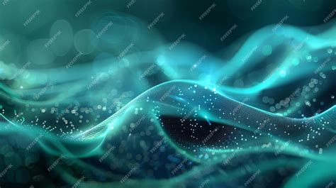 Premium Photo Green Smooth Lines Wavy Curve Soft Gradient Graphic Abstract Background