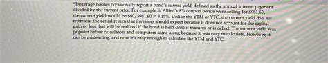 Solved 8 Problem 713 Price And Yield Ebook Problem