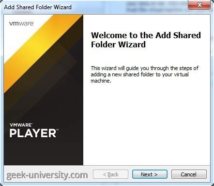 Enable A Shared Folder For A Virtual Machine Vmware Player