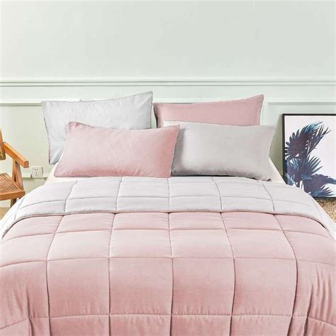 Mode Charlie Comforter Set Pink Queen