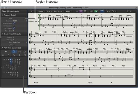 Score Editor Overview Logic Pro X Help