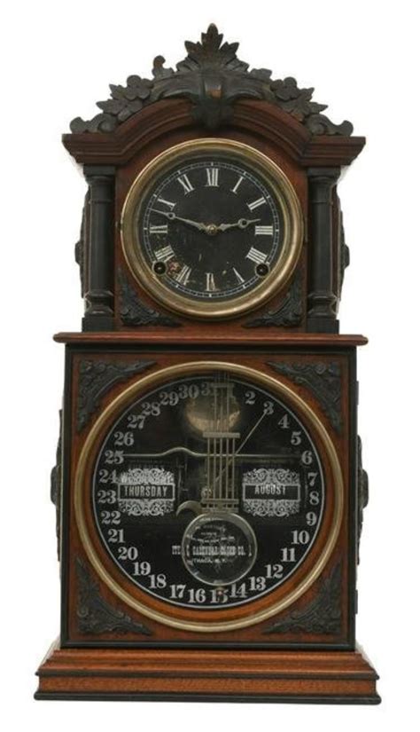 Ithaca No 3 12 Parlor” Double Dial Calendar Clock Price Guide