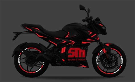 Kit Stickers Reflejantes Tapas Y Rin De Moto Pulsar N160 550 En
