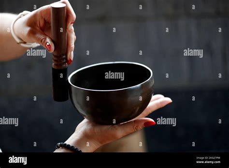 Tibetan Singing Bowl Buddhist Instrument Used In Sound Therapy