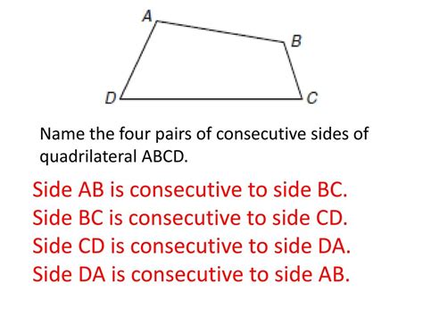 Consecutive Sides