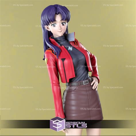 Misato Katsuragi Jacket Standing Ready To 3d Print Specialstl