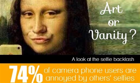Art Or Vanity A Look At The Selfie Backlash Infographic ~ Visualistan