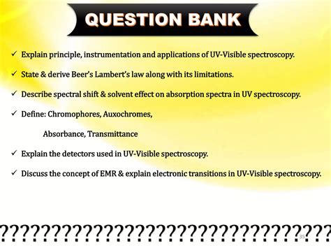 Uv Visible Spectroscopy Pptx