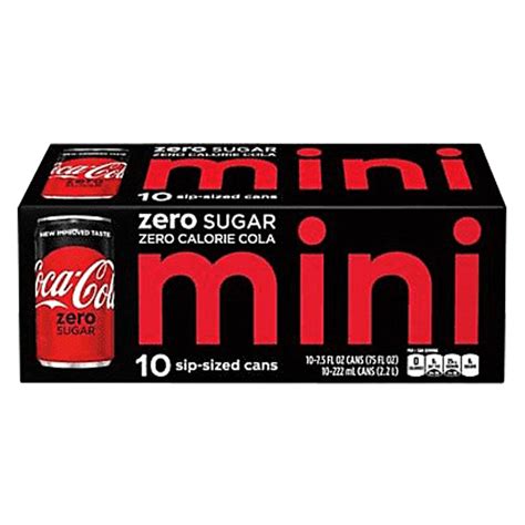 Coke Zero Mini Can 10pk 7 5oz Drinks Fast Delivery By App Or Online