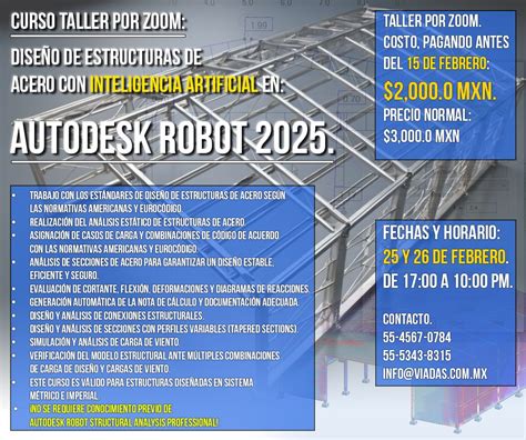 Editorial Taller Por Zoom Curso De Autodesk Robot Para Estructuras