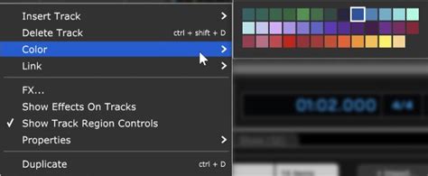 Track Right Click Commands Send Track Acoustica