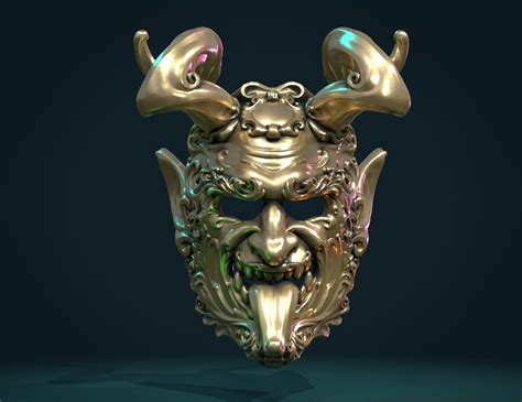 3d Printed Demon Satyr Mask By Skazok Pinshape