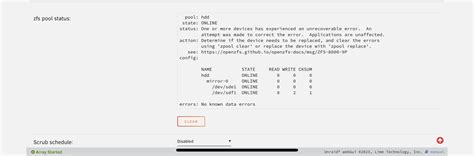 No ZFS Warnings Notification General Support Unraid