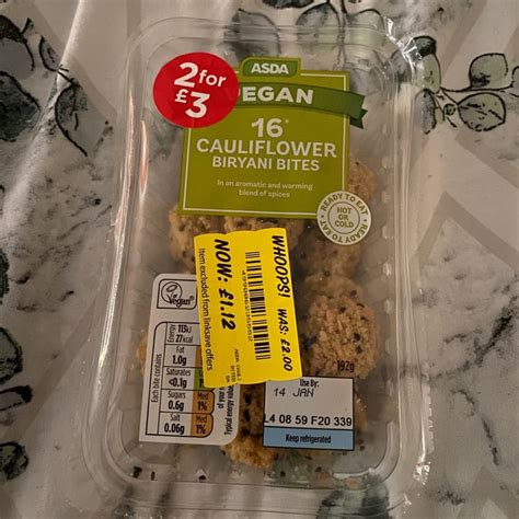 ASDA Cauliflower Biriyani Bites Review Abillion