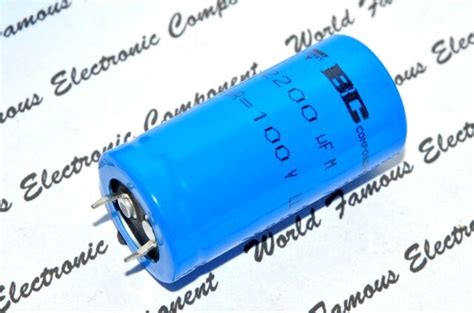 1pcs Vishay Bc Philips 056 2200uf 100v 25x50mm Snap In Capacitor Ebay