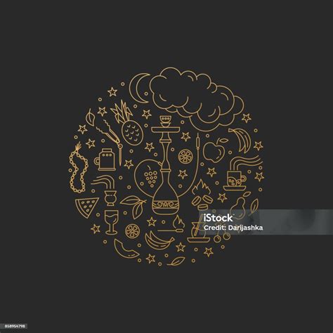 Hookah Circle Concept Stock Illustration Download Image Now