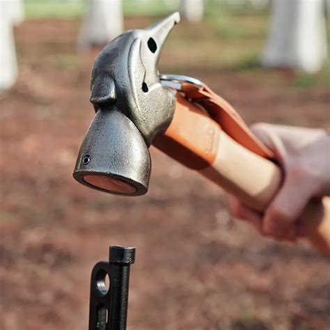 Brass Woodpecker Hammer Multi Function Tent Canopy Ground Hammer