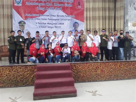 Projo Muara Enim Gelar Diskusi Peran Ormas Lembaga Dan Media Guna