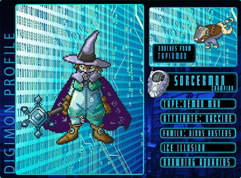 Digimon Fact File Sorcermon By Lazzxion Keyblade On Deviantart