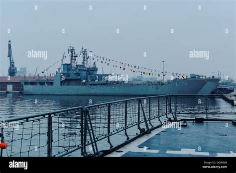 Thessaloniki Greece 26th Oct 2013 A Jason Class Tank Landing Ship